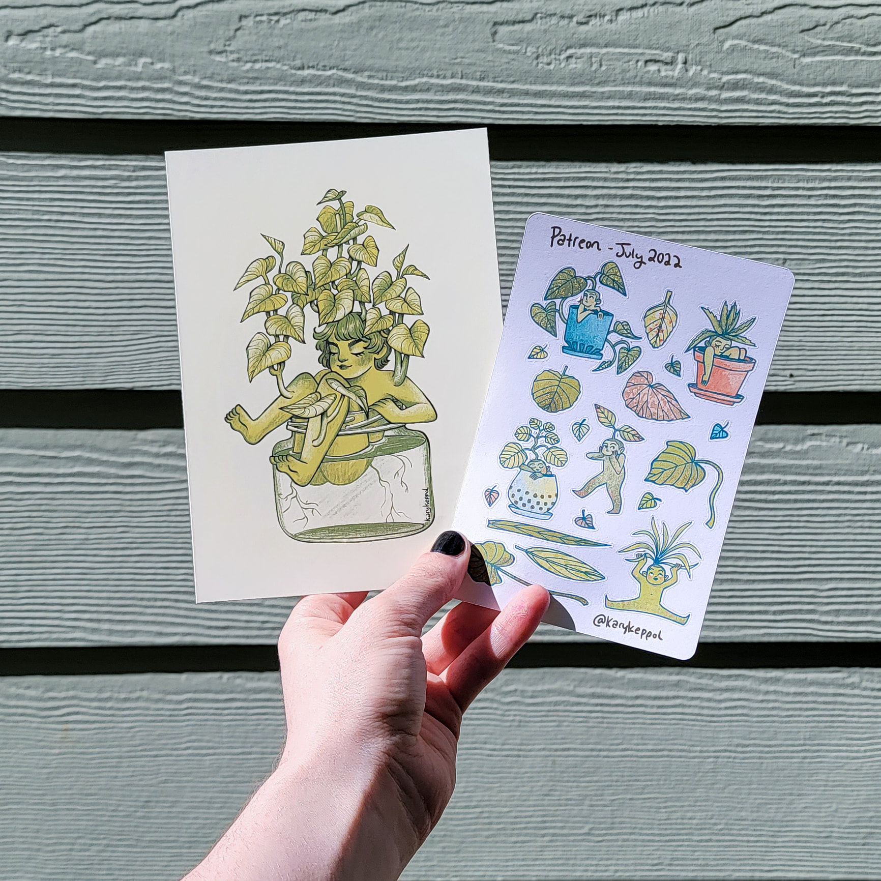 Monthly Postcard + Sticker